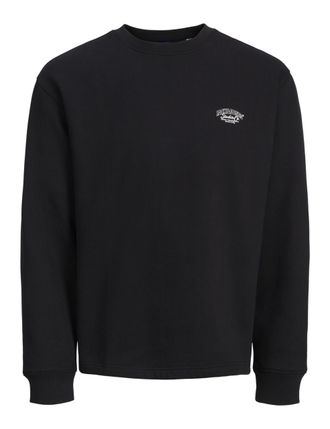 Jack & Jones JACK&JONES Herren JORBRONX Arch SMALL Sweat Crew Neck Sweatshirt, Black, M