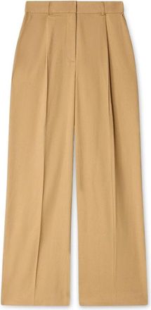 Motivi Femme, Pantalons, Beige, Taille: 36 FR Pantalon ample pliss&eacute; fluide
