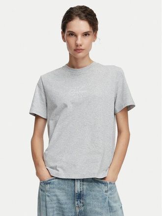 Calvin Klein Jeans T-Shirt LV047G831G Hellgrau Regular Fit