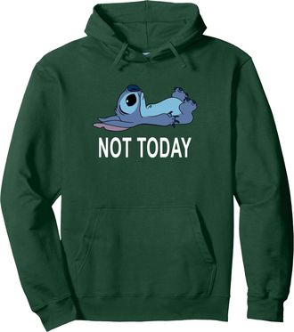 Disney Lilo & Stitch Laying Down Staring Up Not Today Pullover Hoodie