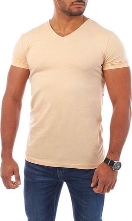 Young & Rich T-Shirt Herren Uni Basic V-neck V-Ausschnitt Unterziehshirt 1700 V-Ausschnitt unifarben kurzarm slim fit