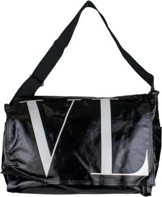 Valentino Garavani Homme, Sacs, Noir, Taille: ONE Size Sac Messenger Verni