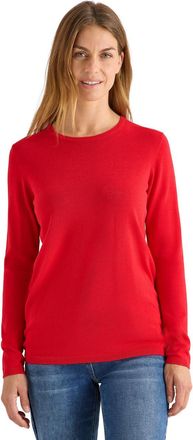 Cecil Damen 3015619 Basic Pullover, Fiery Red, M EU