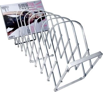 Radius Collator 10 Fächer Zeitungshalter - Moderner Zeitschriftenhalter aus Aluminium, variabler Zeitungsständer mit 10, 12 oder 18 Fächern, Wandhalterung od