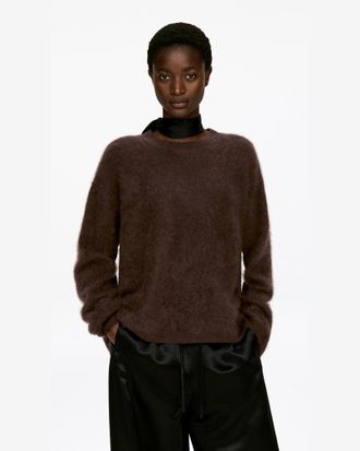 Arket Pullover Aus Reinem Geb&uuml;rstetem Kaschmir -Braun