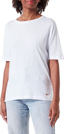 Geox Womens W R/N T-Shirt, Brilliant White, X-Large