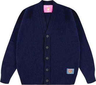 Howlin Homme, Pulls, Bleu, Taille: M Shaggy Bear Cardigan
