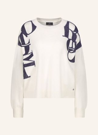 Monari Monari Pullover Mit Schmucksteinen weiss