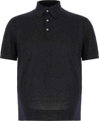 Ermenegildo Zegna Homme, Tops, Bleu, Taille: M 15milmil15 Wool Polo