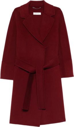 Max Mara Femme, Manteaux, Rouge, Taille: 38 FR Arona Belted Coat