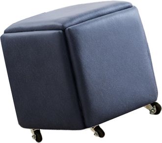 Generic Cafe Nesting Hocker Set, Nesting Ottoman Cube Chair mit R&auml;dern, for Indoor Outdoor Garten B&uuml;ro Balkon Spielzimmer Badezimmer(Color 3,35x35cm)