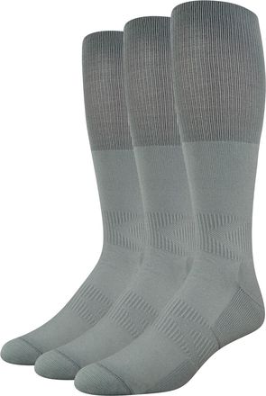 Amazon Essentials Herren Fu&szlig;ballsocken, Sportliche Passform &uuml;ber der Wade mit Zonenpolsterung und Fu&szlig;gew&ouml;lbeunterst&uuml;tzung, 3 Paar, Grau, Gr&ouml;&szlig;e 48-48