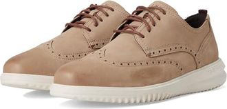 Cole Haan Grand Tour Wing Ox Grand Tour Wing Ox pour homme (voyage cavalier, ailes, boeuf), Birchbeige nubuck hickory ivoire, 43.5 EU