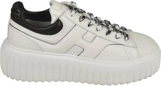 Hogan Femme, Chaussures, Blanc, Taille: 37 1/2 EU H-Stripes Platform Baskets