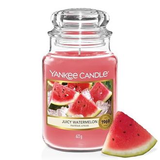 Yankee Candle Company Duftkerze im Glas (groß) | Juicy Watermelon | Kerze mit langer Brenndauer bis zu 150 Stunden | Perfekte Geschenke für Frauen