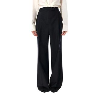 R&oacute;he Femme, Pantalons, Noir, Taille: 36 FR Pantalon Large &agrave; Double Pince