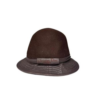 Dior Pre-owned Vintage Lederhut - - Pre-owned - Damen - Braun - ONE SIZE