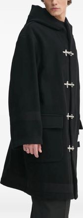 Études Studio duffle-coat à capuche - Noir