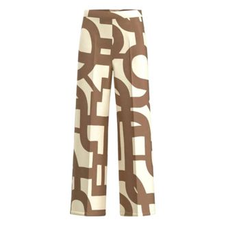 Marella Femme, Pantalons, Multicolore, Taille: 46 FR Wide Pantalons