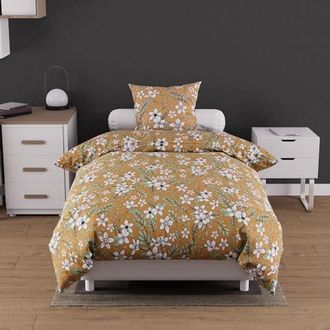 Soleil d'Ocre Soleil dOcre, Satz Abdeckung von Tröster Baumwolle 57 Sohn 140x200 cm Manon Kamel