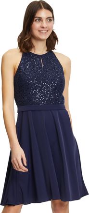 Vera Mont Damen 8637/4514 Kleid, Dark Iris, 38