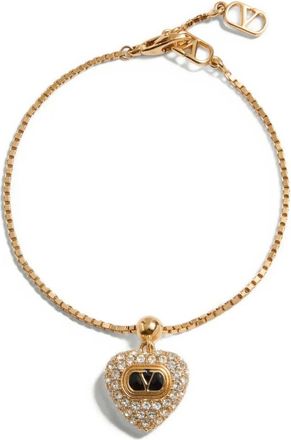 Valentino Garavani Coeur Royal Armband mit Kristallen - Gold