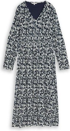 Tom Tailor Sommerkleid Kleider & Jumpsuits Crinkle Midi-Kleid mit Muster