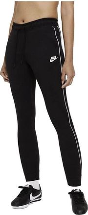 Nike Nike Damen W Nsw Jogger Mlnm Flc Mr Hose, Black/White, XL EU