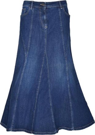 Marina Rinaldi Femme, Jupes, Bleu, Taille: 46 FR Persona* jupe