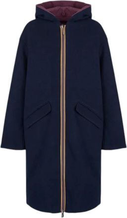 K-Way Shala Wool Bonded Double - - Coats - Damen - Blau - S