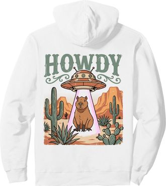 Image UFO Howdy Desert Capybara (2) Pullover Hoodie