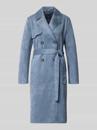 Zero Mantel mit Reverskragen und Bindeg&uuml;rtel