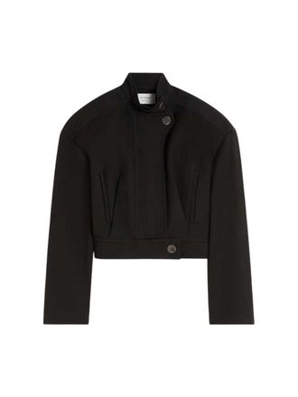 Sportmax Blouson aviateur surdimensionn&eacute; en coton Sportmax noir