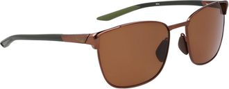 Nike Fusion Quadratisch-Sonnenbrille, Metall (Walnussbraun/Braun)