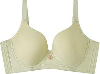 Generic Soutien-gorge pour femme 2026 avec anneau en acier souple et fin - Push Up - R&eacute;glable - R&eacute;traction de la poitrine, Vert, 62