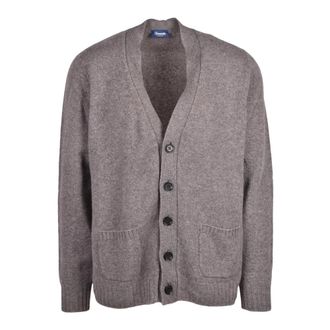 Drumohr Strickjacke mit V-Ausschnitt - - Knitwear - Herren - Braun - 2XL