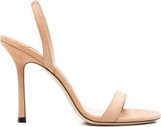 Jimmy Choo London Femme, Chaussures, Beige, Taille: 37 1/2 EU Jenn 100 Slingback Sandal
