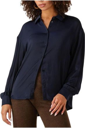 Moss Copenhagen Damen, Blusen & Hemden, Blau, MGr&ouml;&szlig;e
