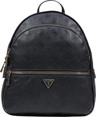 Guess Femme, Sacs, Noir, Taille: ONE Size Manhattan II Large Backpack