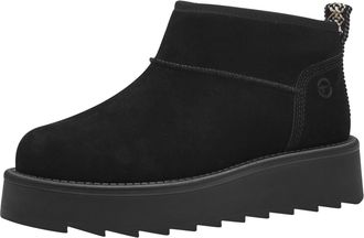 Tamaris Damen Warmfutter Stiefel Leder Wechselfußbett; BLACK, EU 39