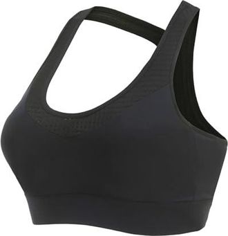 Generic Soutien-gorge de sport rembourr&eacute; pour femme - Pour yoga, fitness, entra&icirc;nement, Noir, XXL