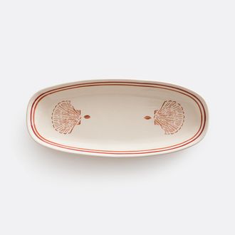 La Redoute Interieurs Plat En C&eacute;ramique Motif Coquillage Omana