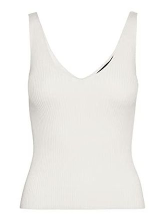 Vero Moda Vmglory SL Rib GA Noos Top pour Femme, Cloud Dancer, XL