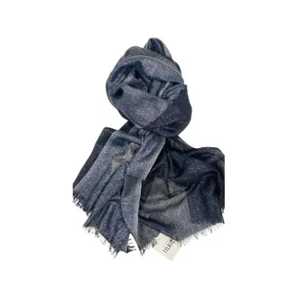Alviero Martini 1A Classe Stola Geo Lurex - - Accessories - Damen - Blau - ONE SIZE