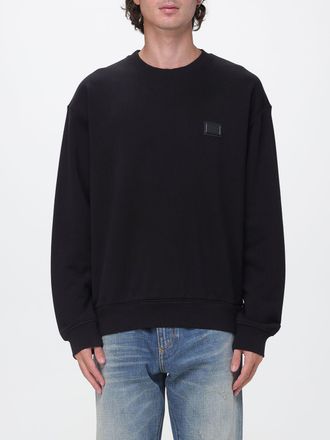 Dolce & Gabbana Baumwoll-Sweatshirt mit Rundhalsausschnitt, tonalem Logo und &uuml;berschnittenen Schultern