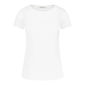 Stefan Brandt Weiches Baumwoll T-Shirt- Rundhalsausschnitt- Gerader Schnitt - - Tops - Damen - Wei&szlig; - M