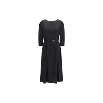 Prada Wollkleid L&auml;ssig - - Dresses - Damen - Schwarzk - S