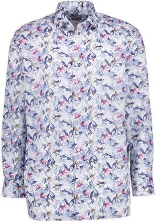 Olymp Herren Hemd blau gebl&uuml;mt