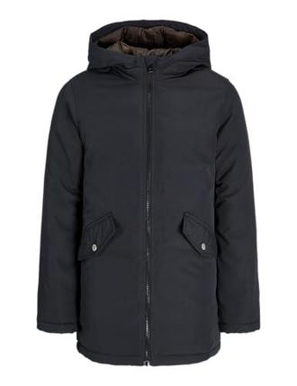 Jack & Jones Jjloop Parka JNR Veste, Noir, 152 cm Homme