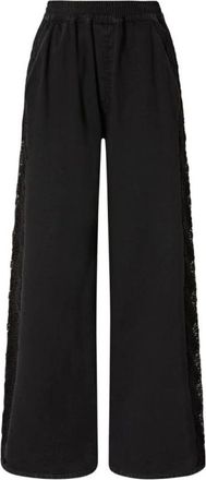 Pinko Pinko, Femme, Pantalons, Noir, Taille: 34 FR Palco Wide Pantalons